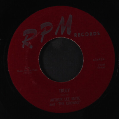 ARTHUR LEE MAYE & CROWNS: truly / oochie pachie RPM 7" Single 45 RPM | eBay