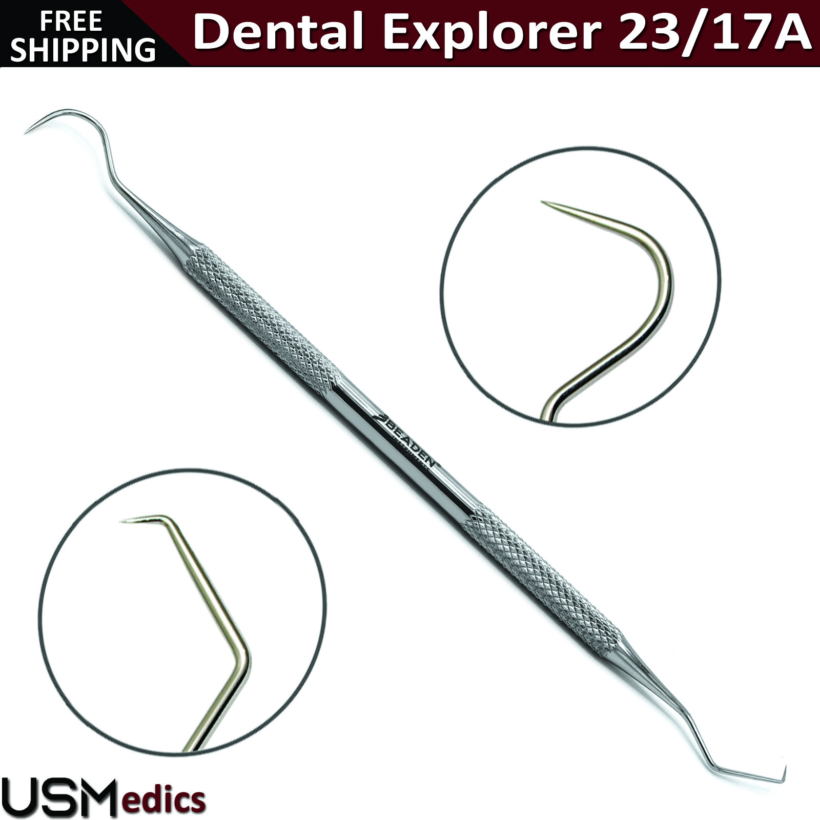 Endodontic Explorer 23/17A Tartar Calculus Plaque Remover Tooth ...