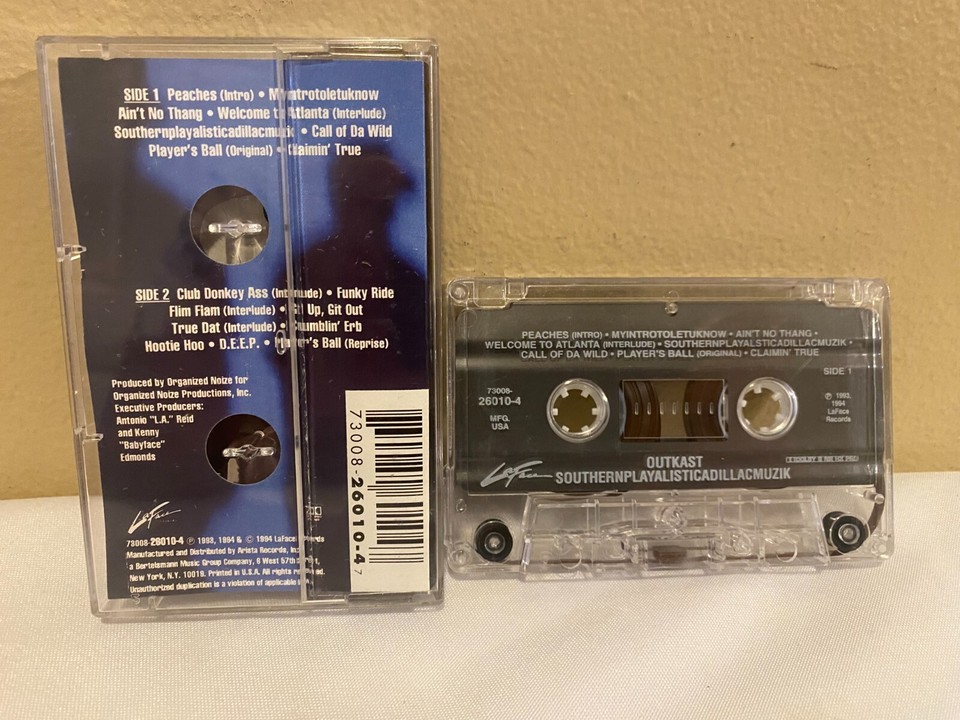 OUTKAST SOUTHERNPLAYALISTICADILLACMUZIK BIG BOI & OUTKAST 1994 CASSETE ...