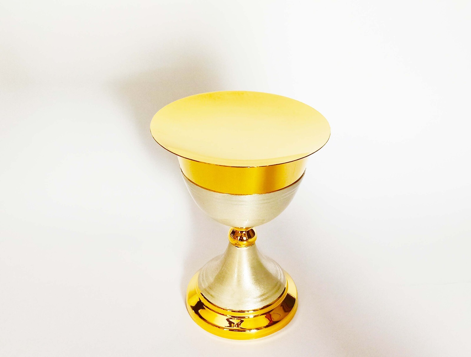 Chalice & paten Brass Gold Plated Goblet Holy Religious Gift Church ...