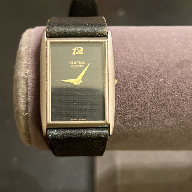 Extremely Rare Vintage Bulova Swiss Watch P6 817003 Gunmetal Grey ...