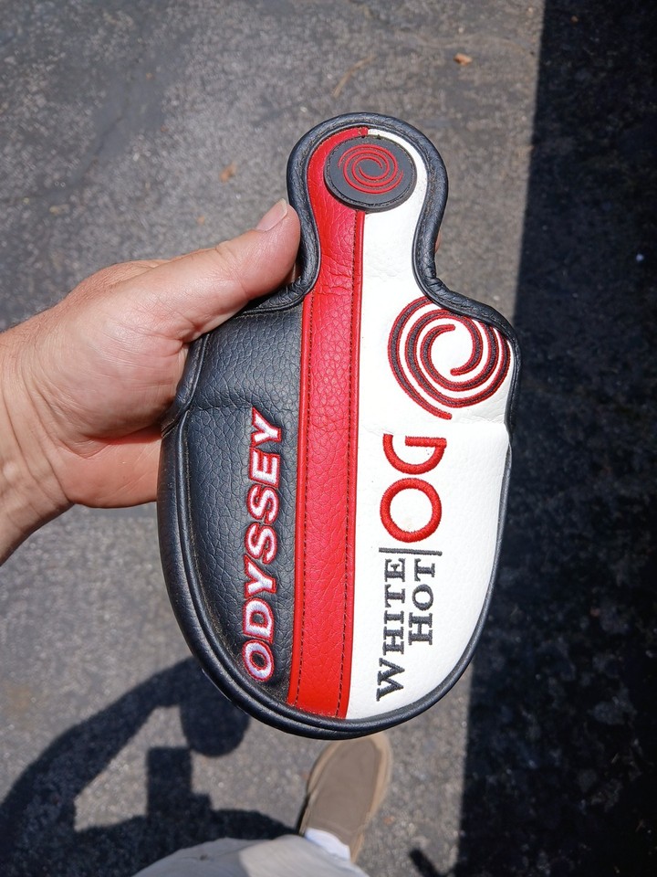 Odyssey White Hot OG Rossie Mallet Putter w/ Head Cover & Upgraded Grip ...
