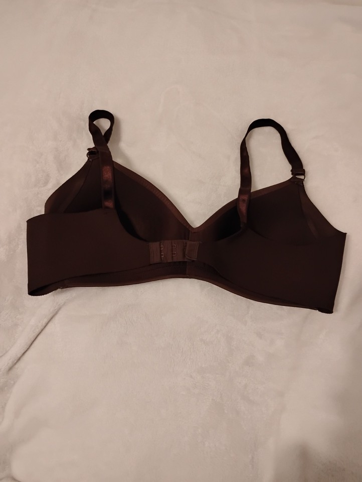Warner's Women Bra 38C Brown T-Shirt Wireless Lightly Lined Adjustable ...