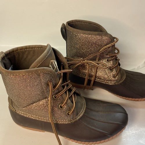 Marley Lilly Women's Brown Bronze Glitter Monogrammed with APM Duck ...