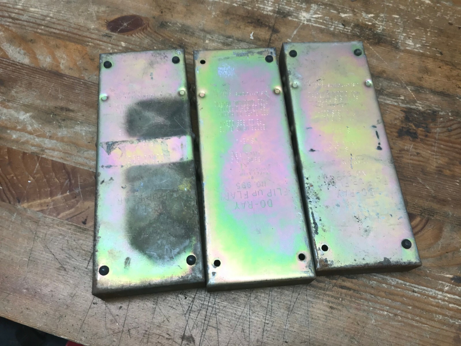 DO RAY Set of 3 Vintage DO-RAY Flip Up Flares No. 995 Do Ray Lamp ...