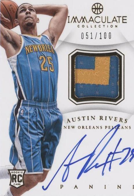 2012-13 Panini Immaculate Collection - Autograph Patch Austin Rivers # ...