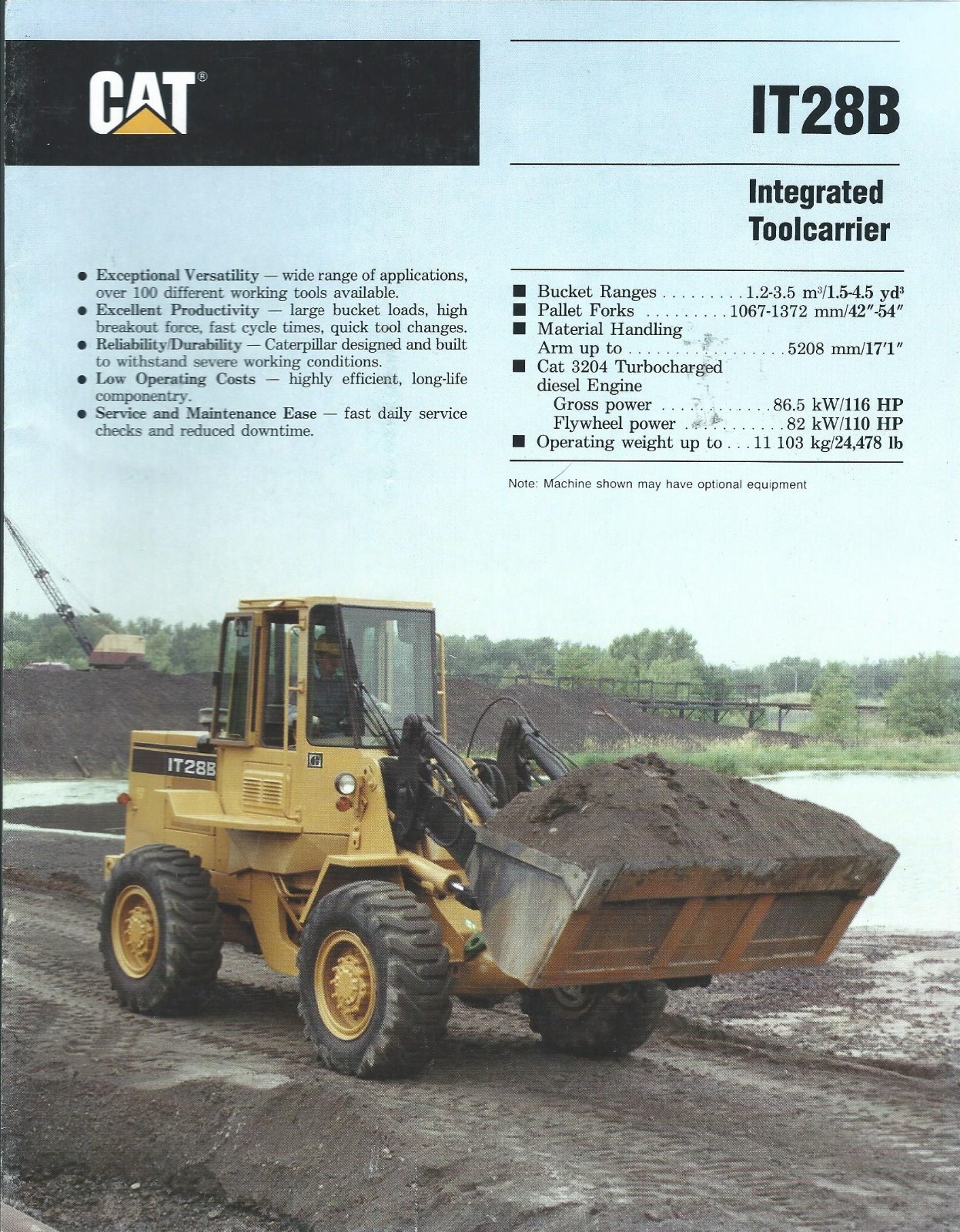 Equipment Brochure - Caterpillar - IT28B - Integrated Toolcarrier 1989 ...