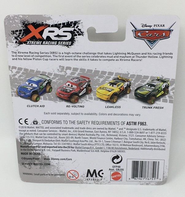 2019 Disney Pixar Cars 3 Mud Racing XRS LEAKLESS Car Mattel #76751 for ...