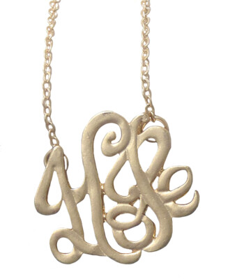 Hope Monogram Pendant Necklace for Women Casual | eBay