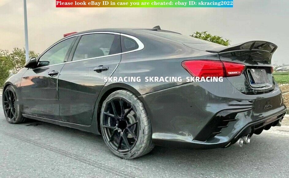 Fits Chevrolet Malibu 2016-2025 Duckbill Rear Trunk Spoiler Wing Carbon ...