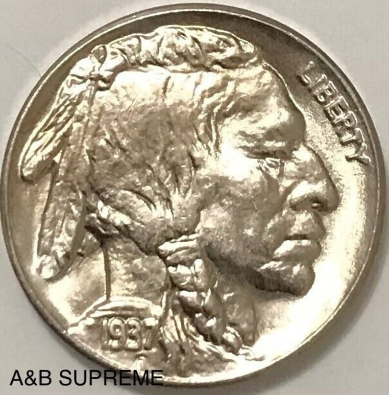 (1) Indian Head Buffalo Nickel From OBW Roll Estate CHOICE-GEM Bu ...