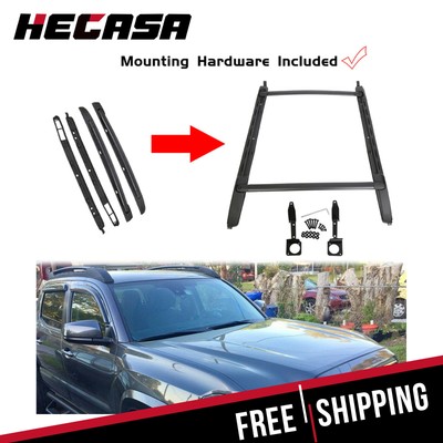 HECASA Roof Rack Cross Bars Rail Set for Toyota Tacoma Double Cab 2005 ...