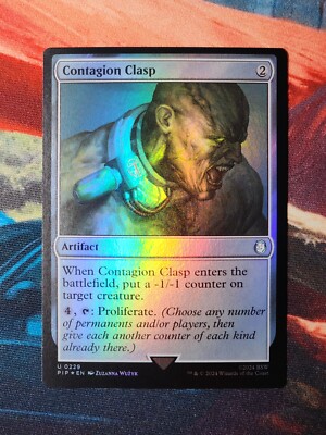 Contagion Clasp Foil Universes Beyond: Fallout Magic Gathering MTG PIP ...