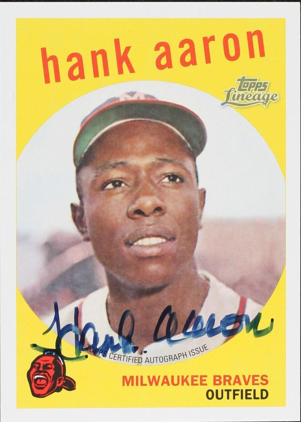 2011 Topps Lineage - Reprint Autographs Hank Aaron #RA-HA (AU) for sale ...