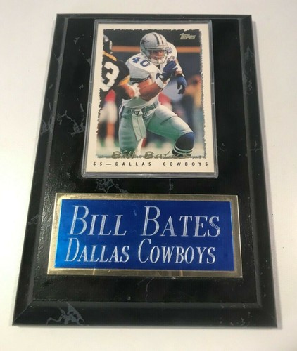 DALLAS COWBOYS BILL BATES TOPPS FOOTBALL CARD WITH PLAQUE | eBay