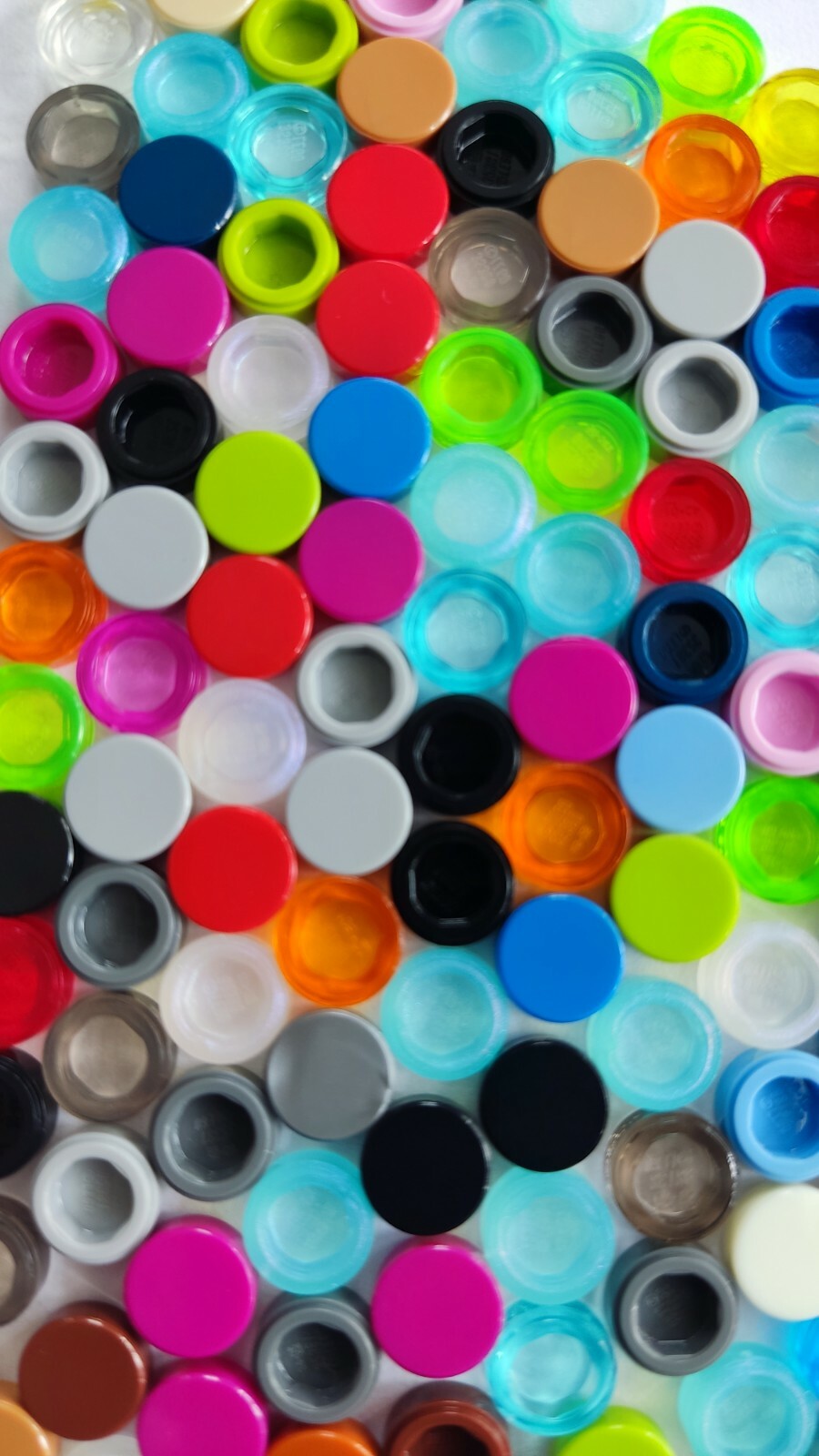 LEGO Round Tiles 1x1 (x20) Choose Colour - Design 35380, 35381, 98138 ...