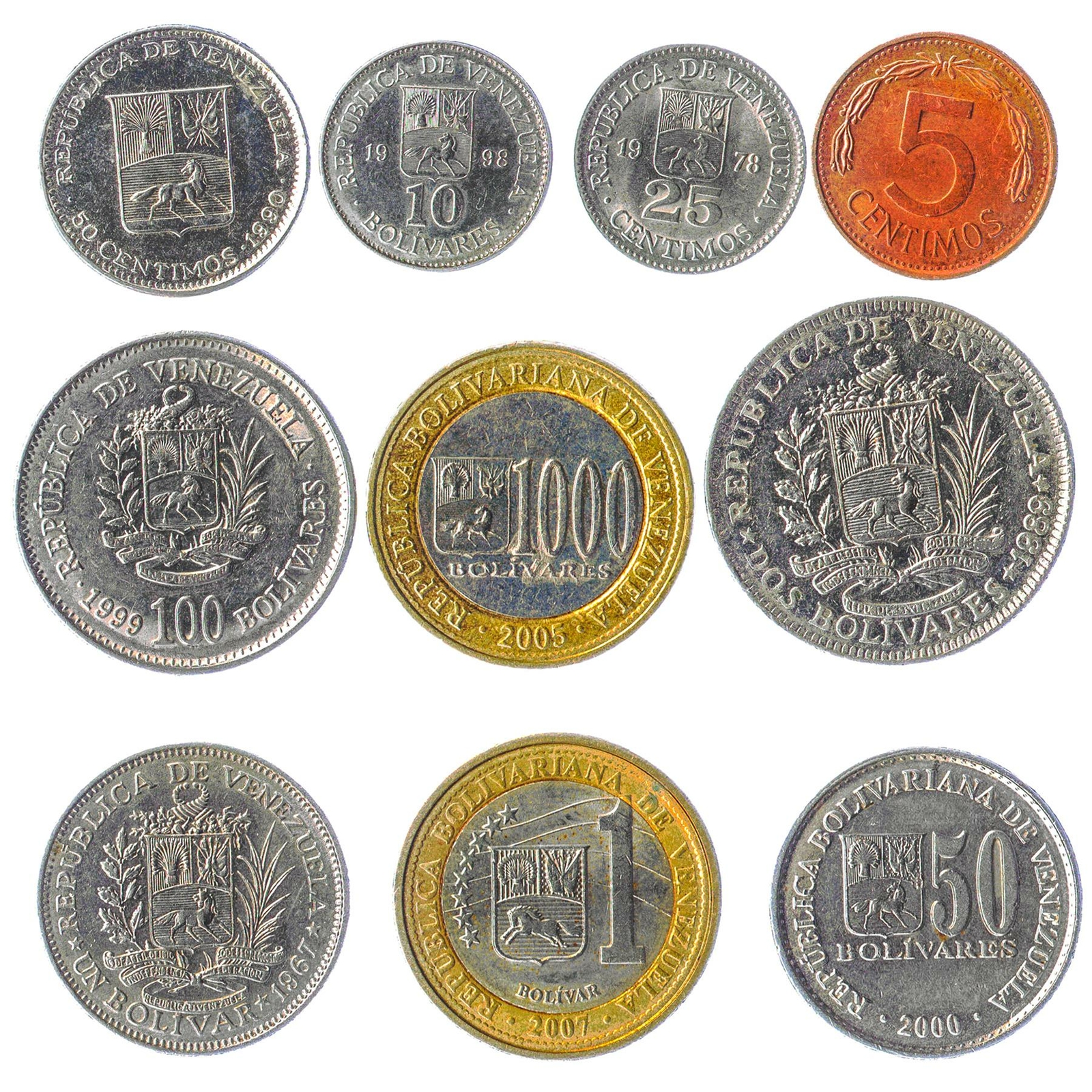 Venezuelan Currency Coins