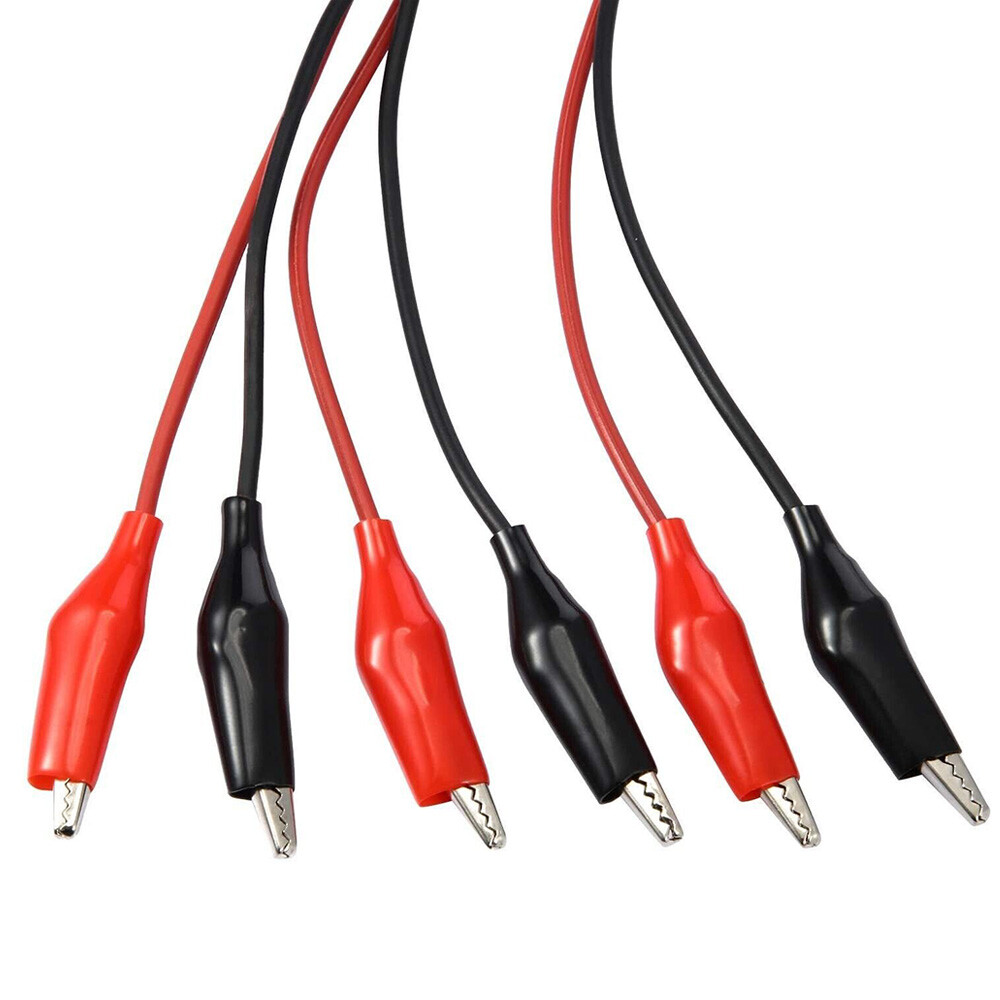 6/12PCS Double Ended Alligator Crocodile Clip Cable Electric Connector ...