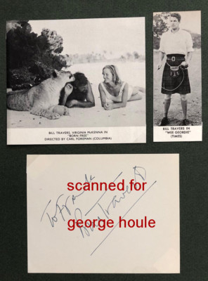 BILL TRAVERS - SIGNED - BORN FREE - VIRGINIA MCKENNA - ANIMAL RIGHTS ...