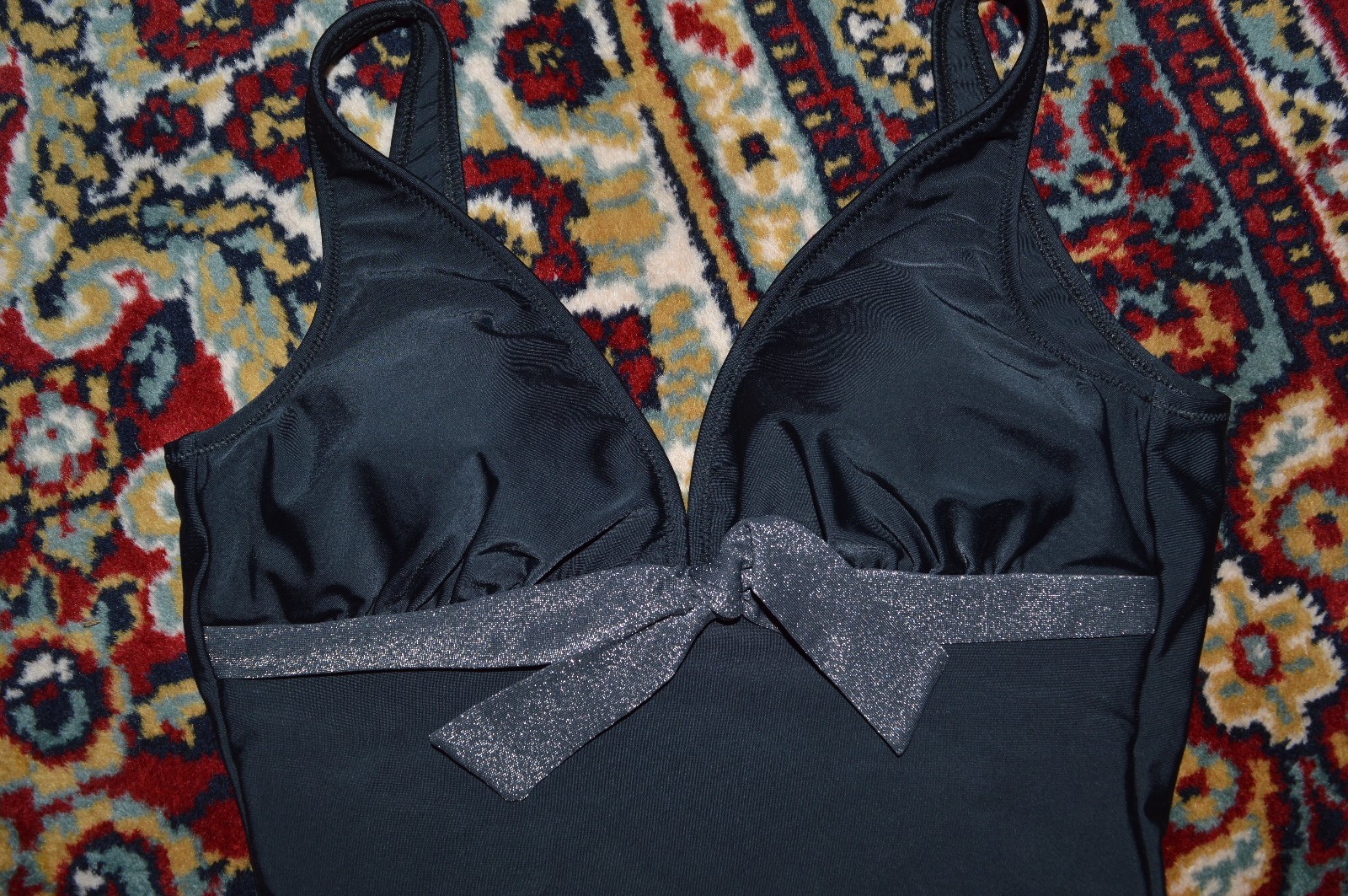 JANINE ROBIN SCULPTURAL ONE-PIECE SWIM SUIT BEACHWEAR BLACK SIZE-38/CUP ...