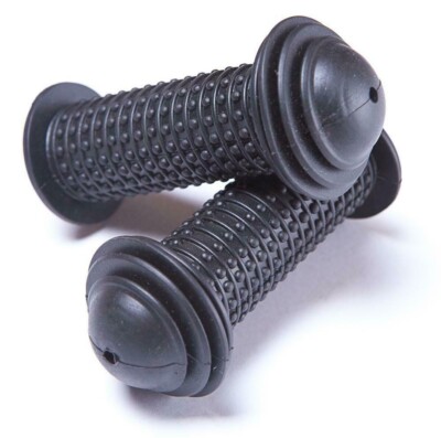 Black 90mm Bicycle Mushroom Style Knobbly Kid's Bike Handlebar Grips ...