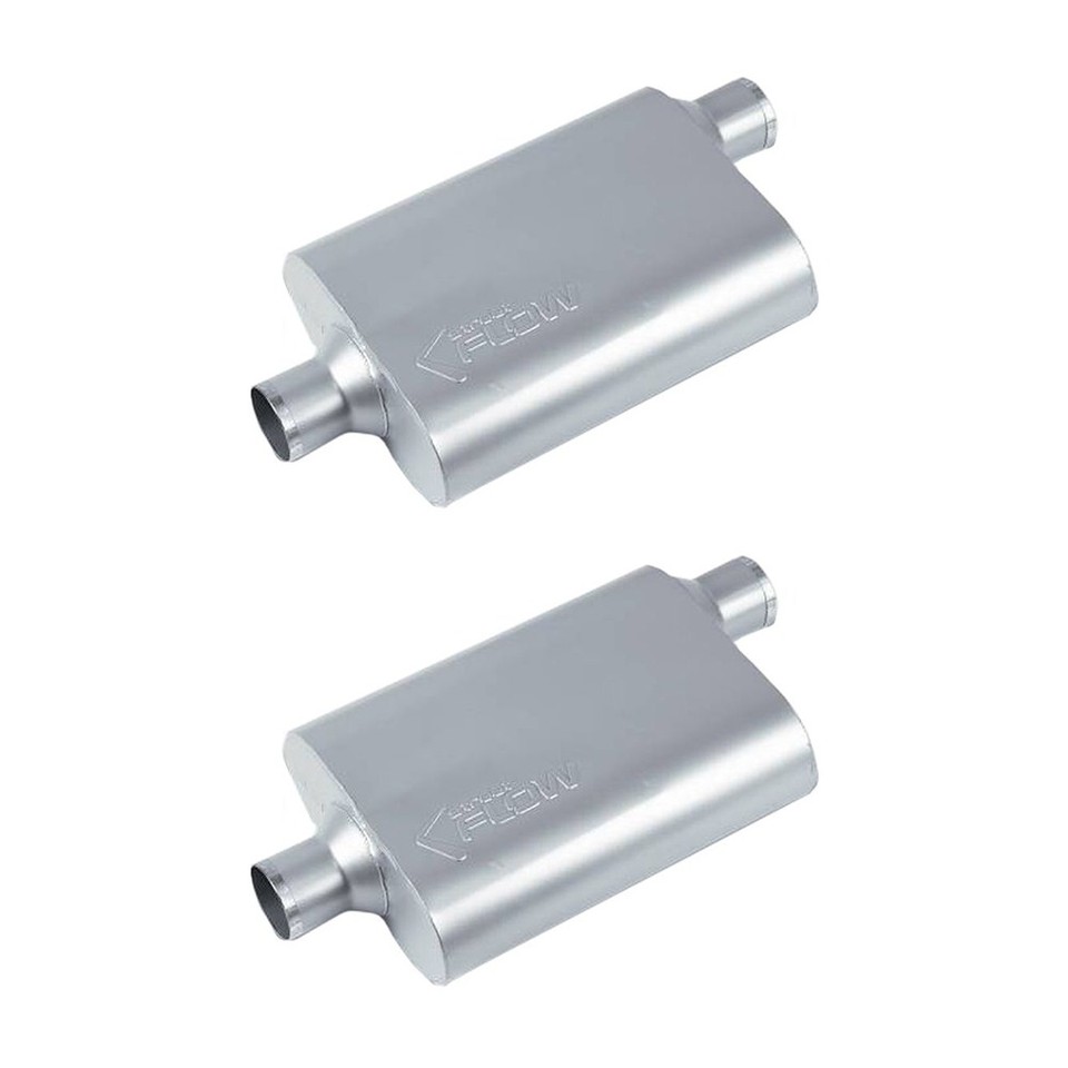 Dual Exhaust Kit 2.25" With Street Flow Mufflers/ Without H-Pipe ...