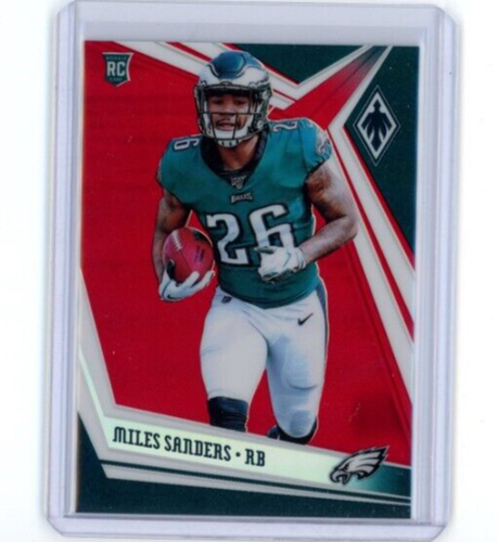 MILES SANDERS 2019 Panini Phoenix Red Prizm Rookie /299 Panthers #120 ...