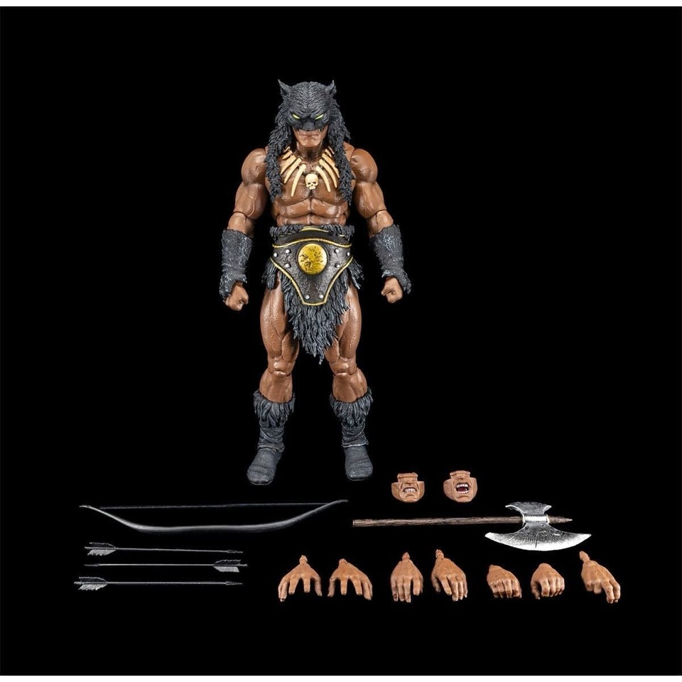 Fire and Ice Dark Wolf Animated Version 1:12 Scale Action Figure ...