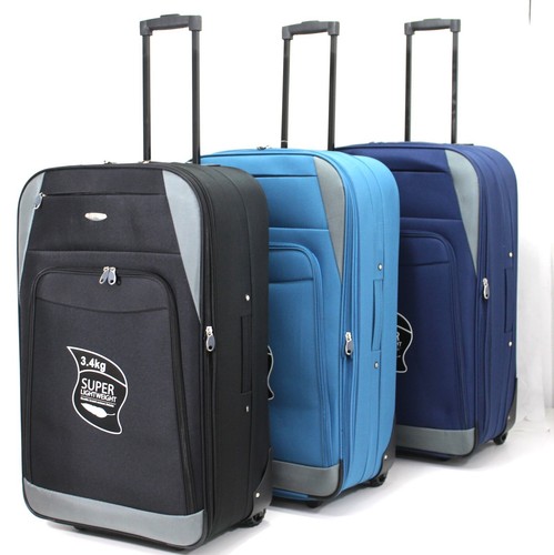 32" Large Expandable Suitcases Lightweight 2 Wheeled Luggage Trolley ...