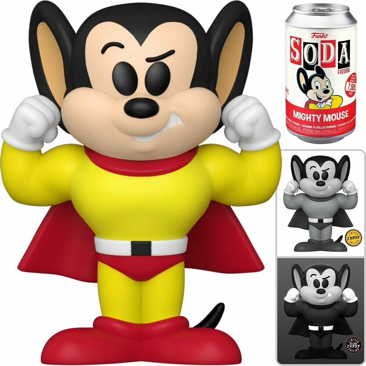Funko Pop! SODA: Animation - Mighty Mouse 1:6 Chance of Chase LE 7,500 ...
