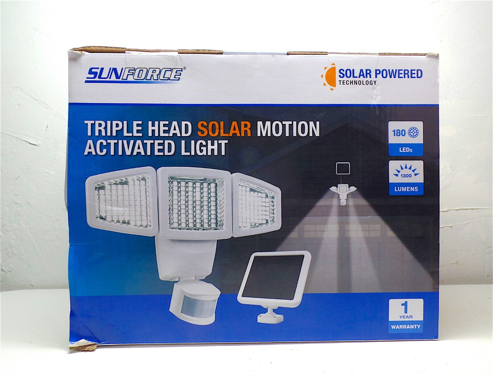 Sunforce 180 LED Triple Head Solar Motion Light for sale online | eBay