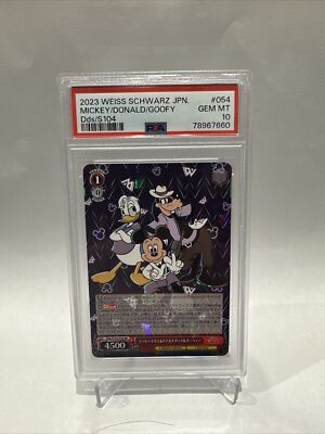 2023 Disney 100 Weiss Schwarz Mickey Donald And Goofy Dds/s104-054 PSA ...