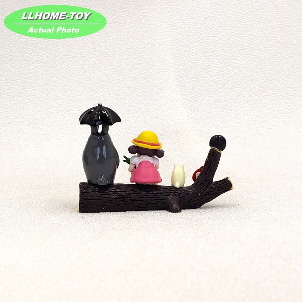 Anime grey cat branch little girl cute Fish Tank Decoration Accessories ...