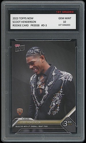 Scoot Henderson 2023 Topps Now 1st Graded 10 NBA Draft Rookie Card RC # ...