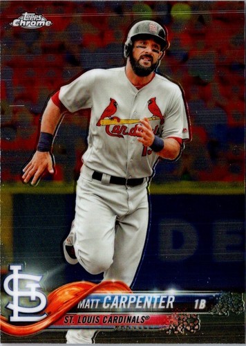 2018 Topps Chrome Matt Carpenter #33 St. Louis Cardinals Baseball Card ...