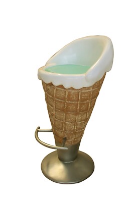Ice Cream Bar Stool - Mint Ice Cream Bar Stool with Back Rest - Ice ...