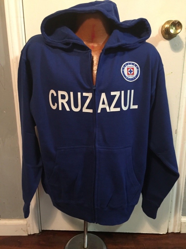 New Club Deportivo Cruz Azul Blue Adult zipper up hoodie | eBay