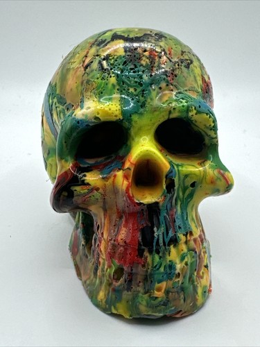 Halloween Skull Made From Melted 3d Filament Trippy Hippy Recycle Bones ...