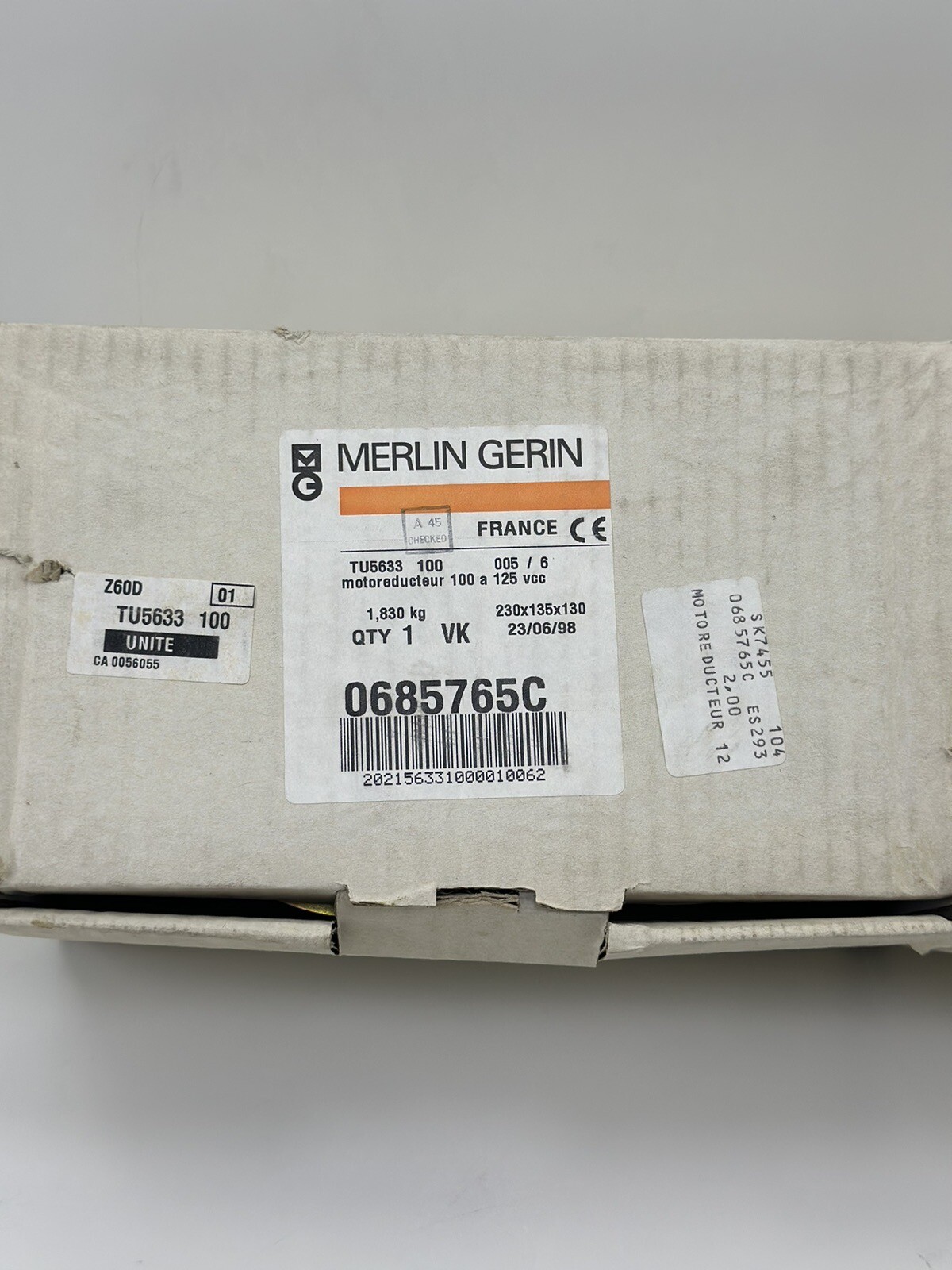 MERLIN GERIN MCH-M 685765C MOTOR MECHANISM 100/125V DC | eBay