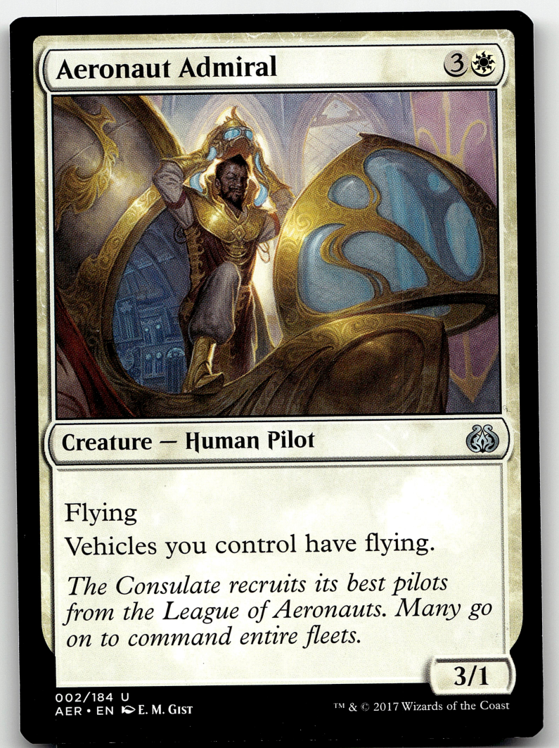 MTG Aeronaut Admiral Aether Revolt 002/184 Regular Uncommon for sale ...