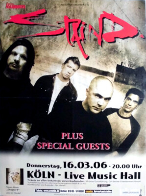 STAIND - 2006 - Plakat - In Concert - Chapter V Tour - Poster - Köln | eBay