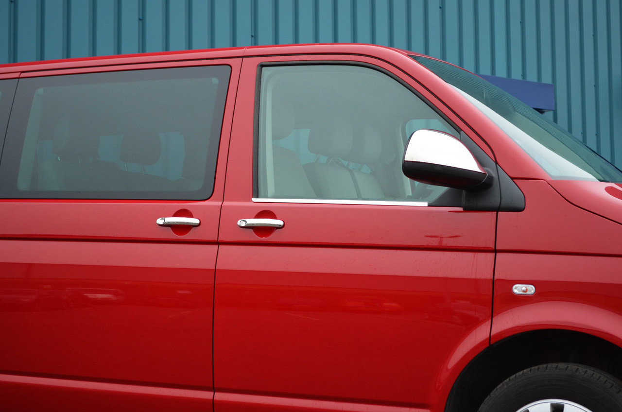 Chrome Side Window Sill Trim Covers To Fit Volkswagen T5 Transporter ...