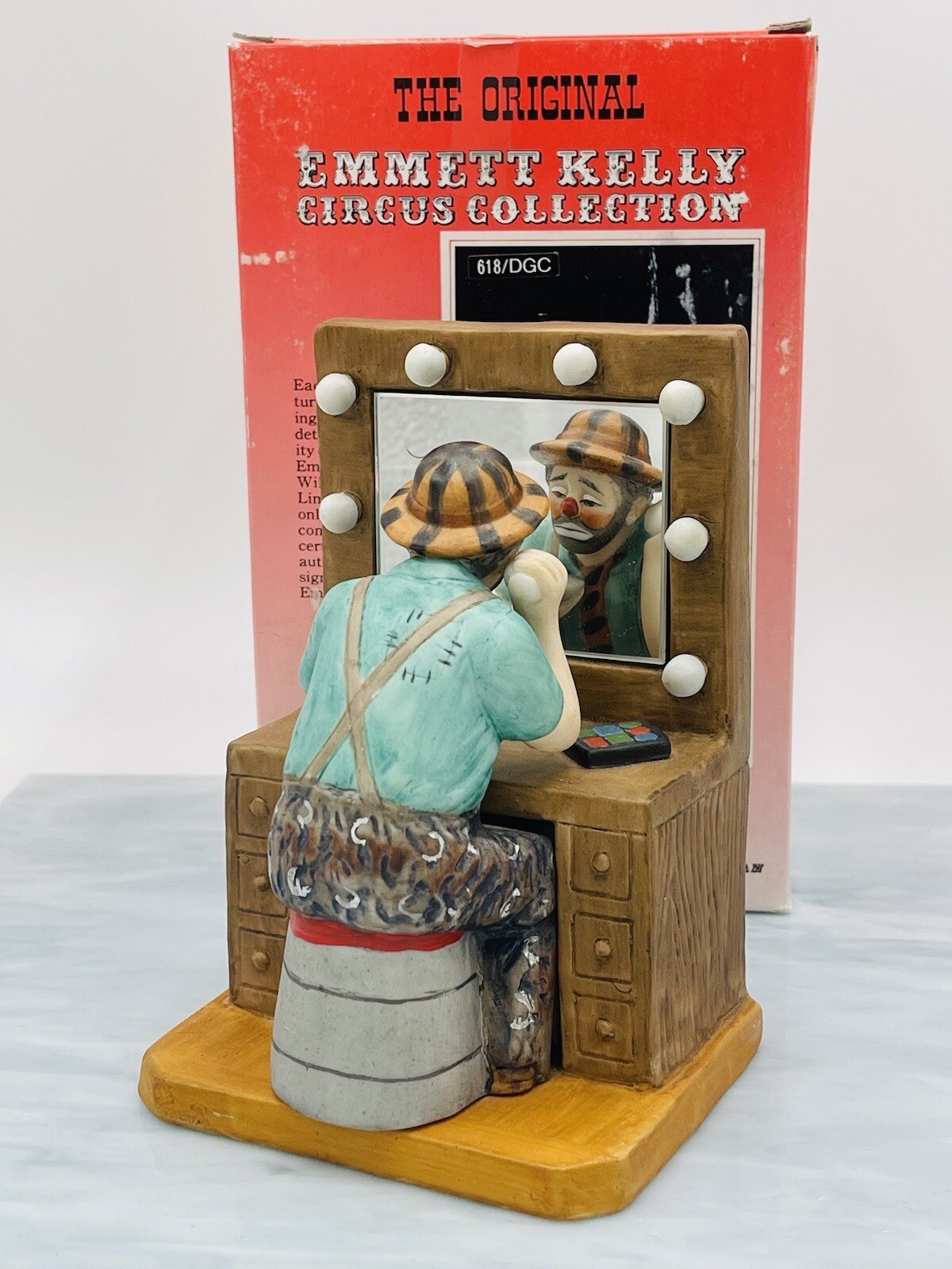 The Original EMMETT KELLY CIRCUS COLLECTION DRESSING ROOM ORG. BOX | eBay