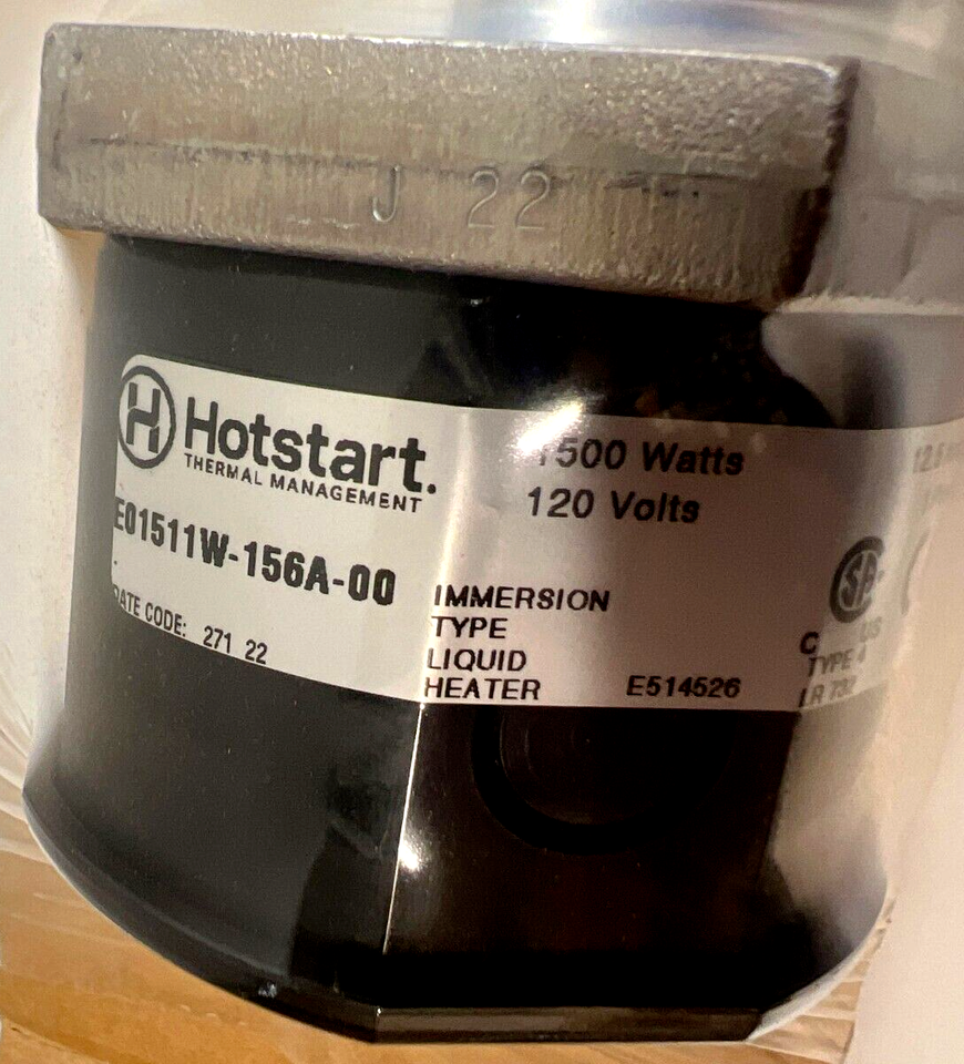 HOTSTART E01511W-156A-00 Weathertight Industrial Immersion Heater | eBay
