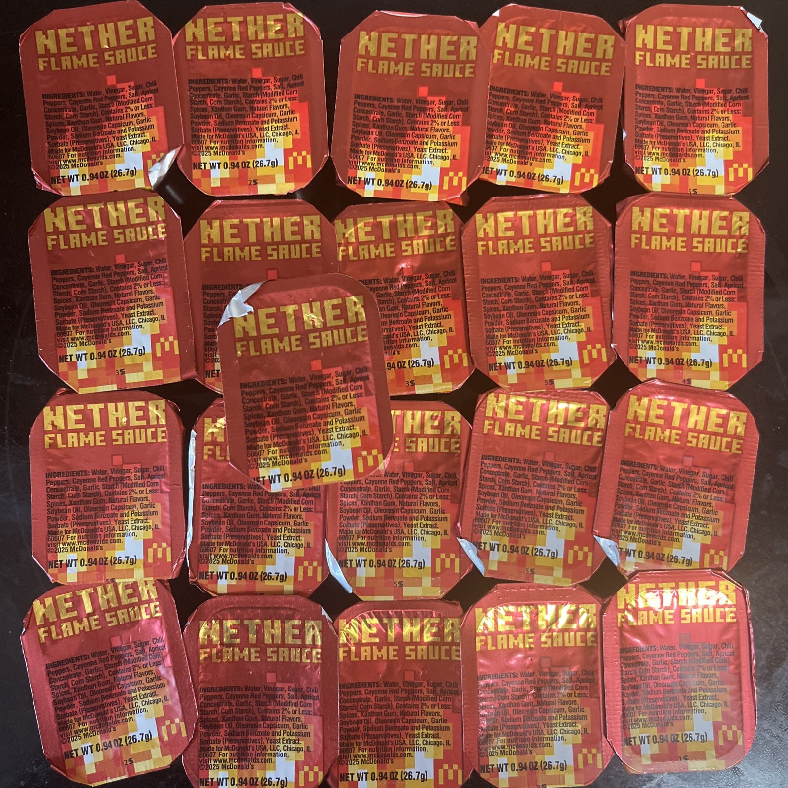 21 McDonald’s Nether Flame McNugget Sauce 2025 Minecraft Movie | eBay