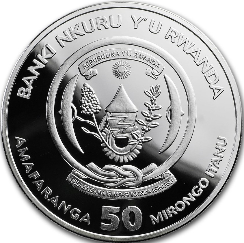 2017 Rwanda HIPPOPOTAMUS PROOF 1oz Silver African Hippo Wildlife Coin ...