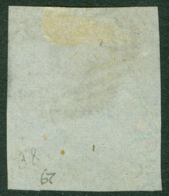 SG 38 Mauritius 1859. 2d blue intermediate impression. Fine used. 4 ...