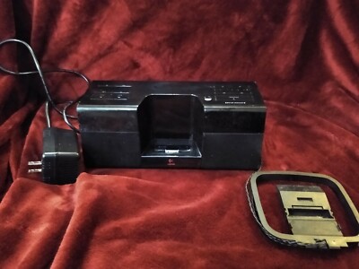 Logitech Pure-Fi Anytime Ipod dock alarm clock w/ antenna NO REMOTE | eBay