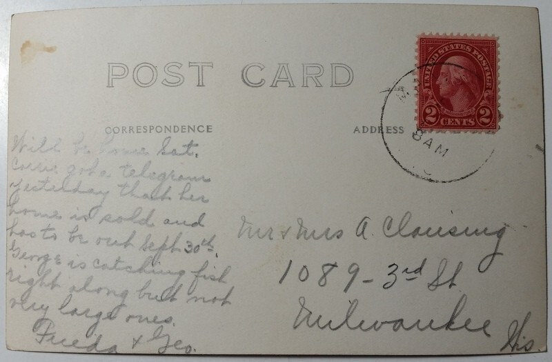 c1930 View of Spider Lake Mercer WI Wisconsin RPPC Real Photo Post Card ...