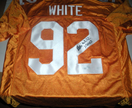 REGGIE WHITE TENNESSEE VOLS READ! JSA/COA SIGNED OFFICIAL LICENSED ...